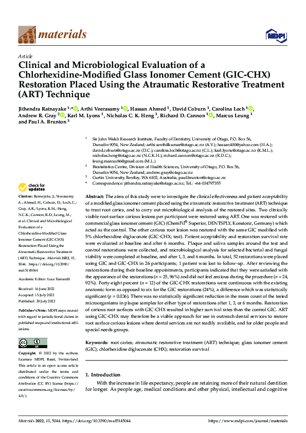 (PDF) Clinical and Microbiological Evaluation of a Chlorhexidine ...
