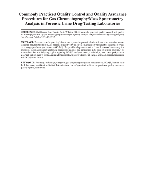 (PDF) Commonly Practiced Quality Control and Quality Assurance ...