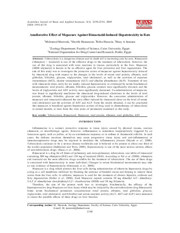 (PDF) Ameliorative Effect of Mepacure Against Rimactazid-Induced ...