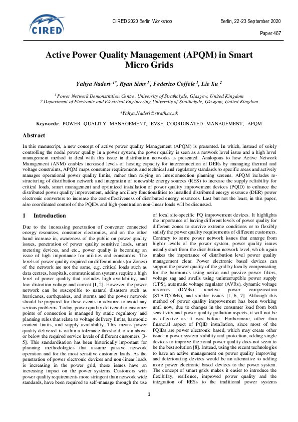 (PDF) Active power quality management (APQM) in smart micro grids