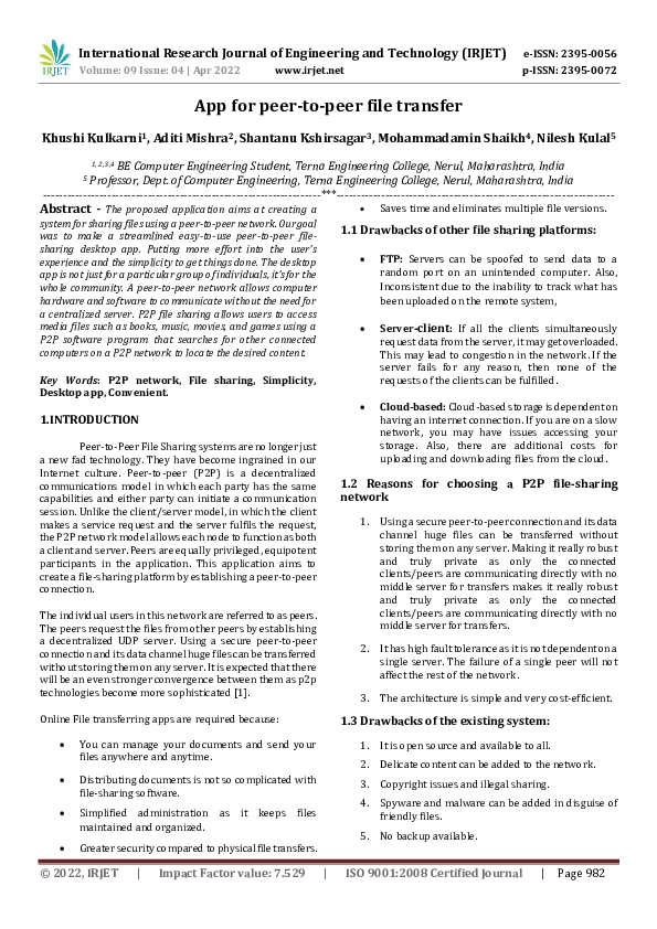 Pdf App For Peer To Peer File Transfer 6855