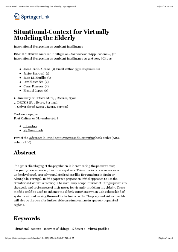 (PDF) Situational-Context for Virtually Modeling the Elderly