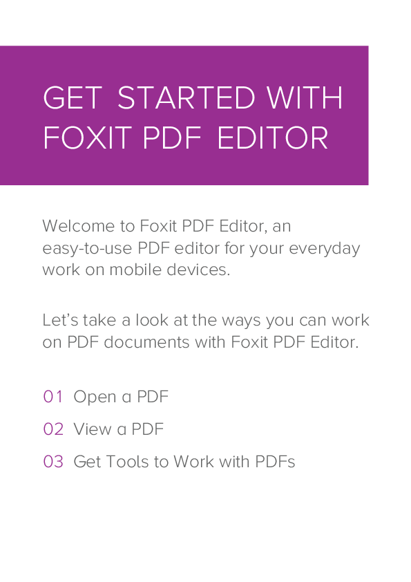 (PDF) GET STARTED WITH FOXIT PDF EDITOR | Gabriel Luz - Academia.edu