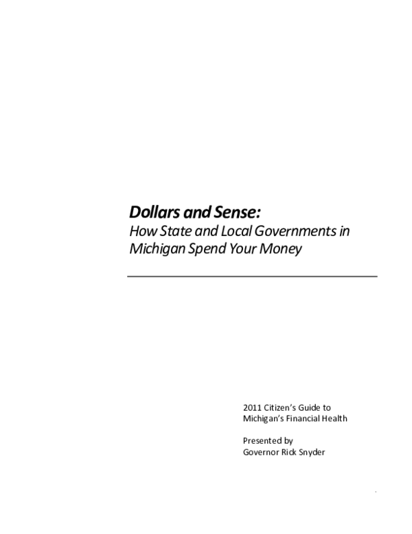 (PDF) Dollars and Sense