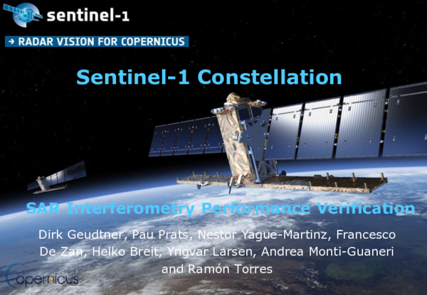 (PDF) Sentinel-1 Constellation SAR Interferometry Performance Verification | Itziar Barat ...