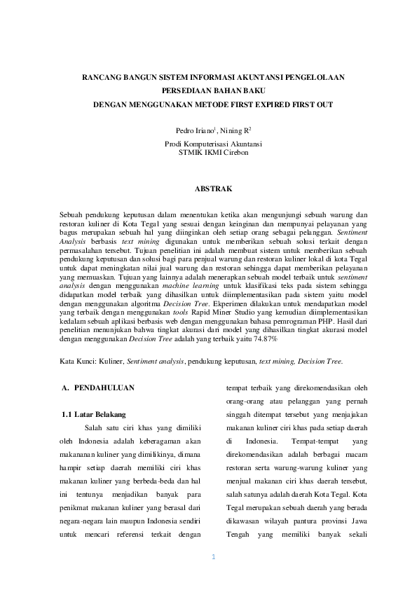 (PDF) Rancang Bangun Sistem Informasi Akuntansi Penggajian Karyawan DI Pt. Saiya Indonesia