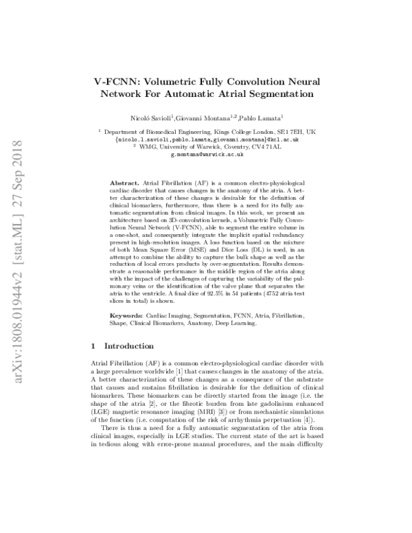 (PDF) V-FCNN: Volumetric Fully Convolution Neural Network for Automatic ...