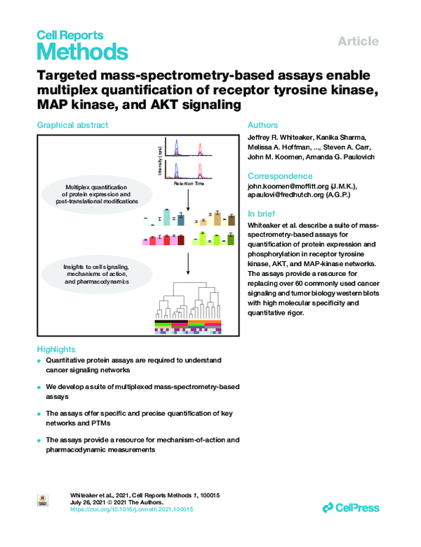 (PDF) Targeted mass-spectrometry-based assays enable multiplex quantification of receptor ...