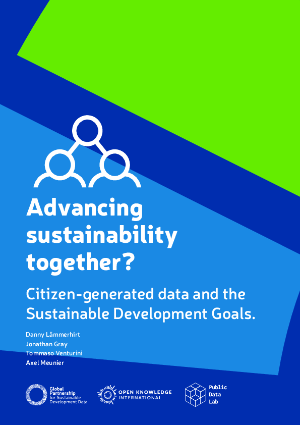 (PDF) Advancing Sustainability Together? Citizen-Generated Data and the ...