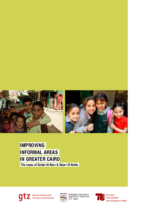 (PDF) Improving Informal Areas in Greater Cairo