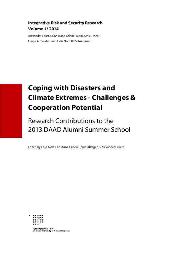 (PDF) Coping with Disasters and Climate Extremes - Challenges ...