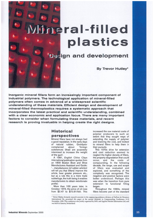 (PDF) Mineral-filled plastics - Design & Development