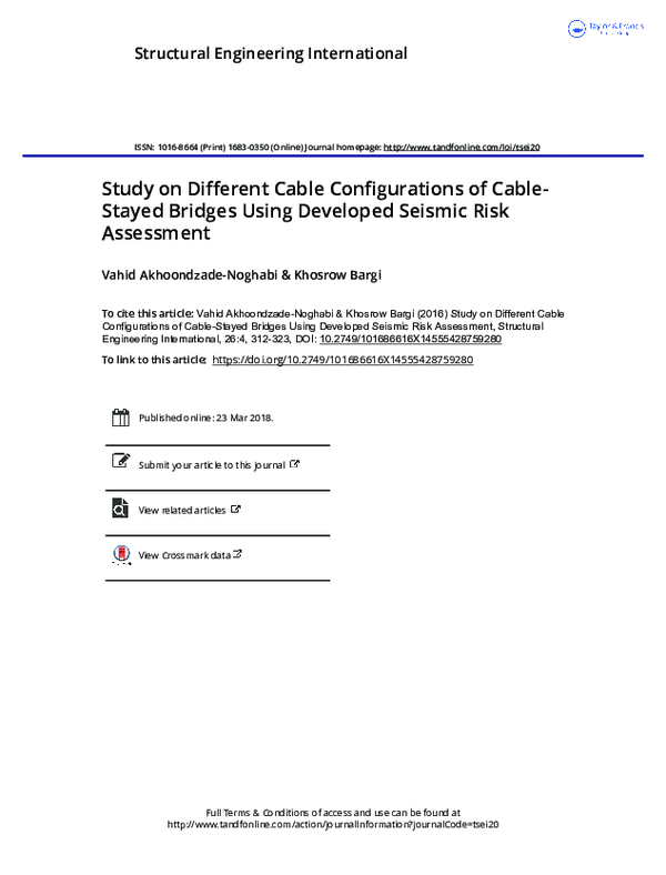 (PDF) Study on Different Cable Configurations of Cable-Stayed Bridges Using Developed Seismic ...