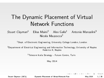 (PDF) The dynamic placement of virtual network functions | Alex Galis - Academia.edu