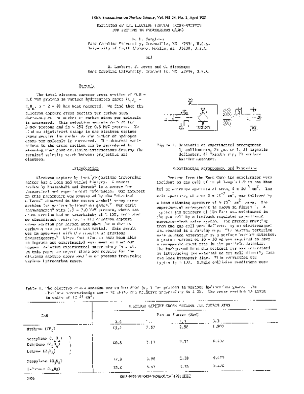Pdf Reduction Of The Electron Capture Cross Section For Protons In
