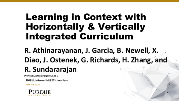 (PDF) Learning in Context with Horizontally & Vertically Integrated ...