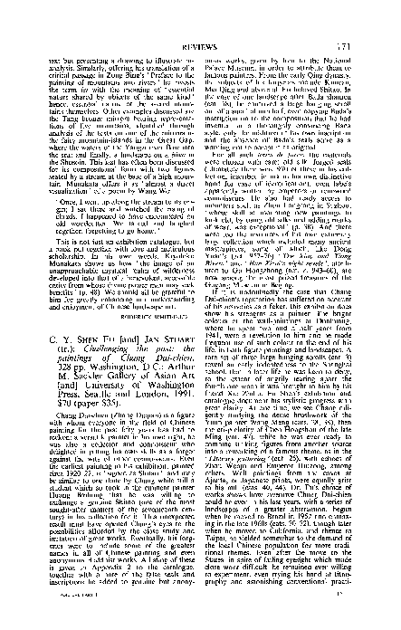 (PDF) C. Y. Shen Fu [and] Jan Stuart (tr.): Challenging the past: the ...