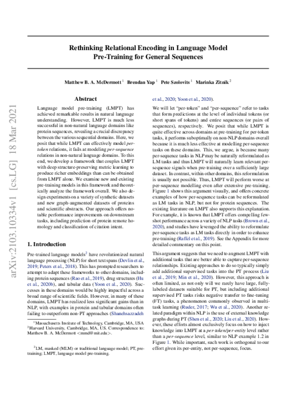(PDF) Rethinking Relational Encoding in Language Model: Pre-Training ...