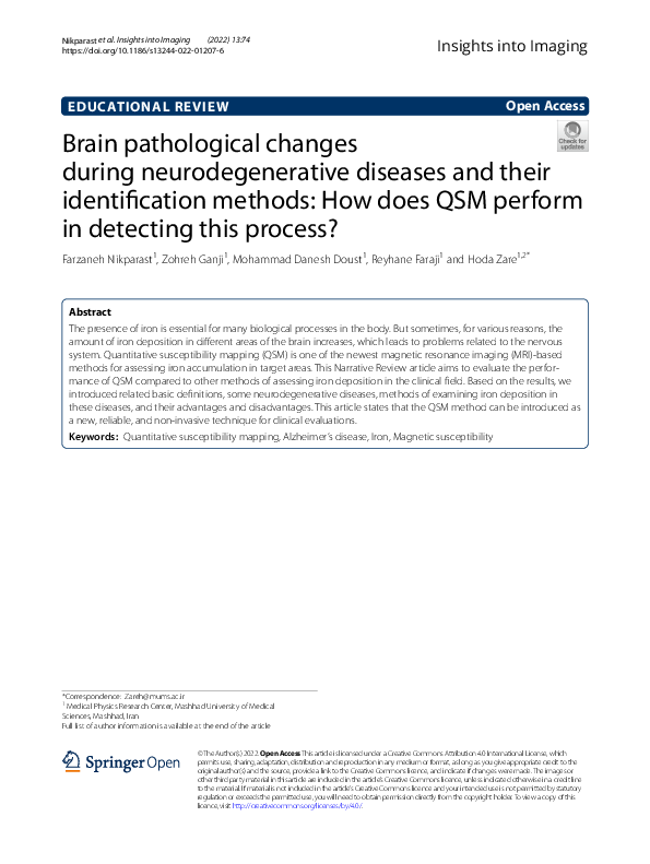 (PDF) Brain pathological changes during neurodegenerative diseases and their identification ...