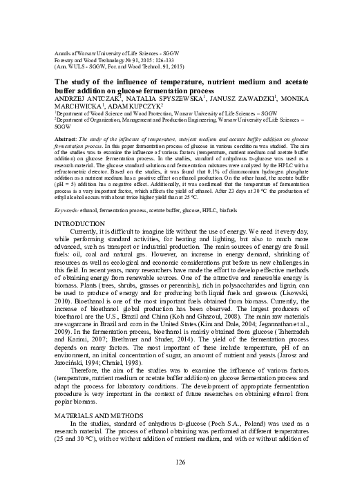(PDF) The study of the influence of temperature, nutrient medium and ...