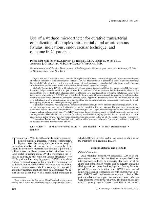 (PDF) Use of a wedged microcatheter for curative transarterial ...
