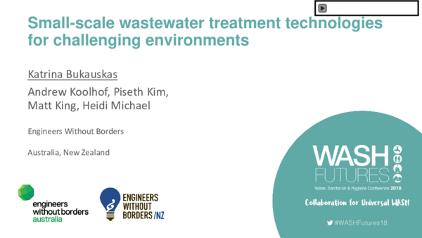 (PDF) Small-scale wastewater treatment technologies for challenging ...