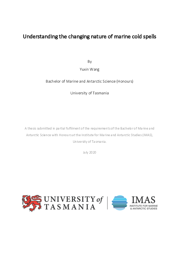 (PDF) Understanding the changing nature of marine cold spells
