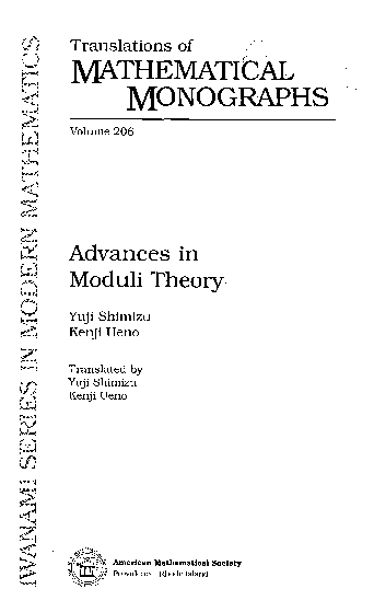 (PDF) Advances in Moduli Theory