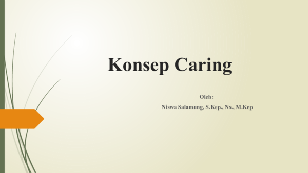(PPT) Konsep Caring