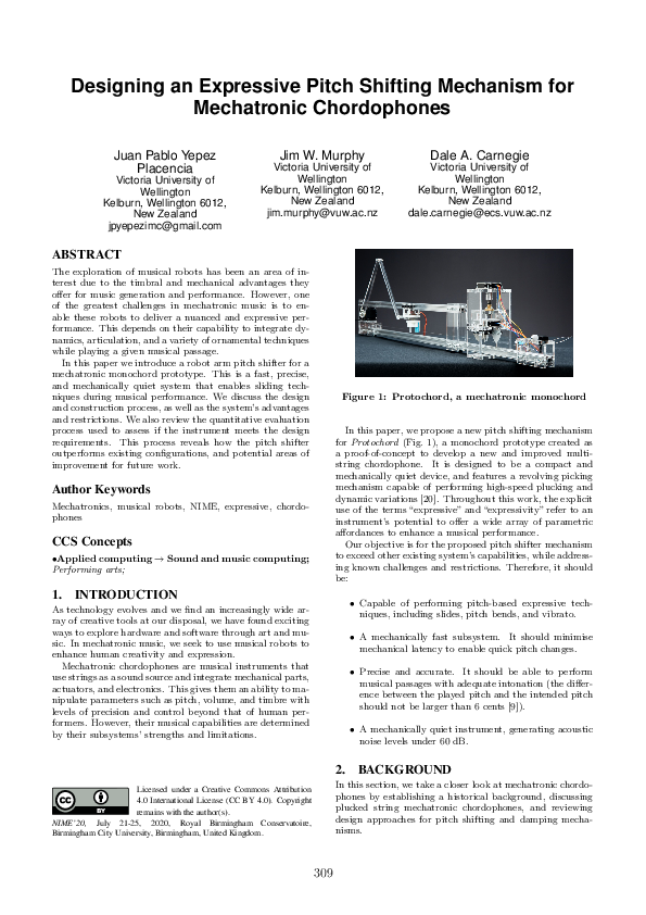 (PDF) Designing an Expressive Pitch Shifting Mechanism for Mechatronic ...
