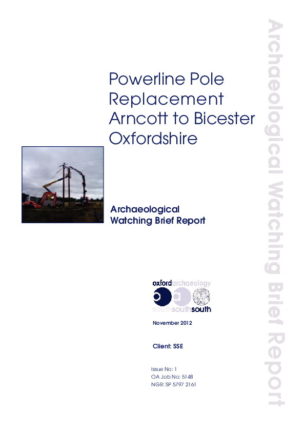 (PDF) Power Line Pole Replacement, Arncott to Bicester, Oxfordshire