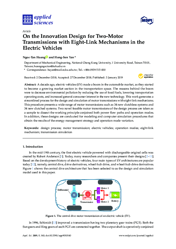 (PDF) On the Innovation Design for Two-Motor Transmissions with Eight ...