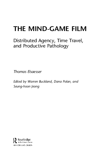 (PDF) Thomas Elsaesser's The Mind Game Film: Distributed Agency, Time ...