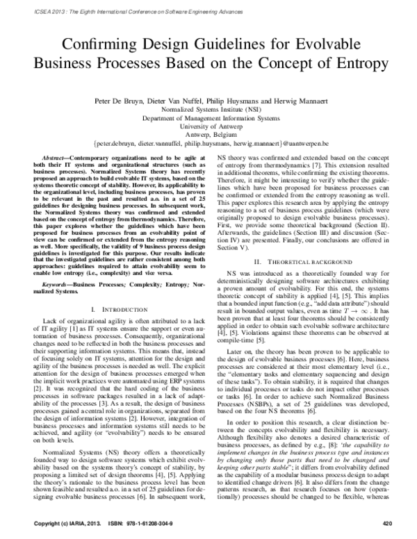 (PDF) Confirming Design Guidelines for Evolvable Business Processes ...