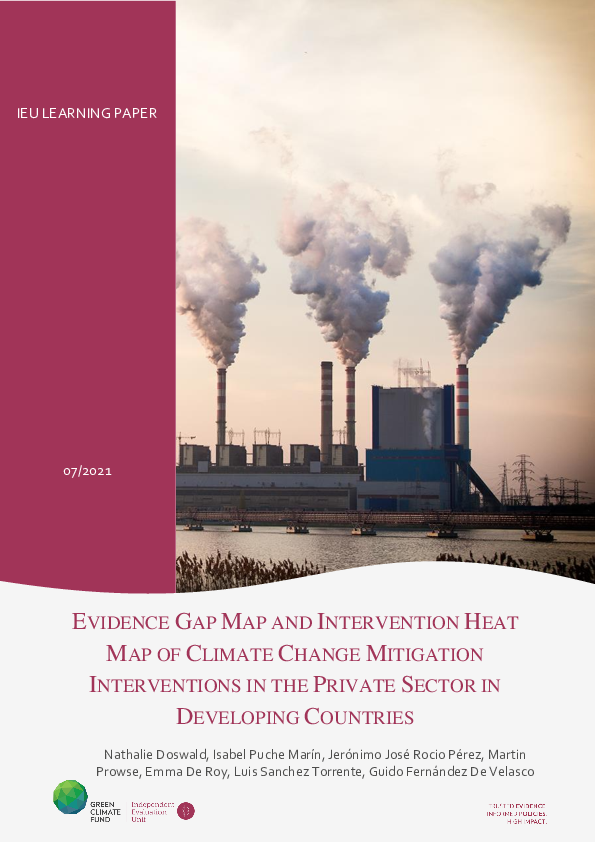 (PDF) Evidence Gap Map and Intervention Heat Map of Climate Change ...