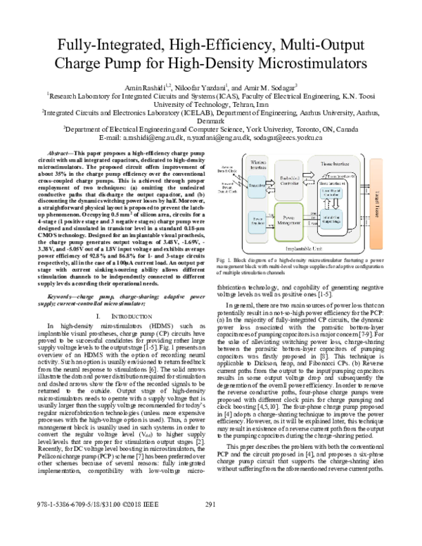 (PDF) Fully-Integrated, High-Efficiency, Multi-Output Charge Pump for High-Density Microstimulators