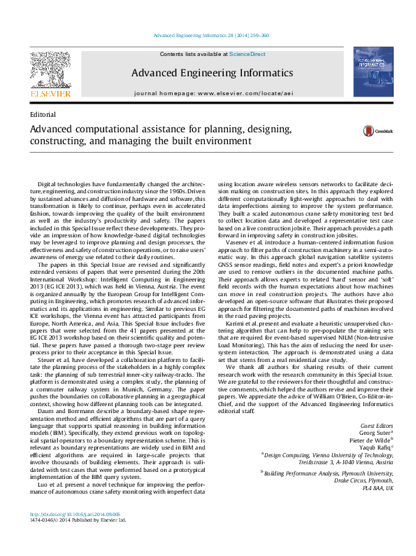 (PDF) Digital Innovations in Built Environment Planning