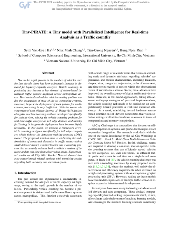 (PDF) Tiny-PIRATE: A Tiny model with Parallelized Intelligence for Real ...
