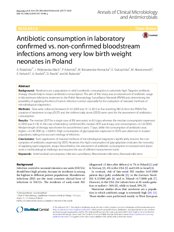 (PDF) Antibiotic consumption in laboratory confirmed vs. non-confirmed ...