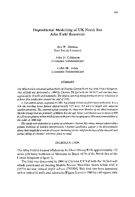 (PDF) Depositional Modelling of UK North Sea Alba Field Reservoir