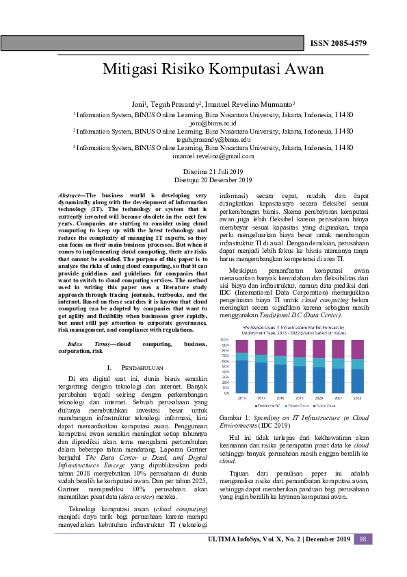 (PDF) Mitigasi Risiko Komputasi Awan