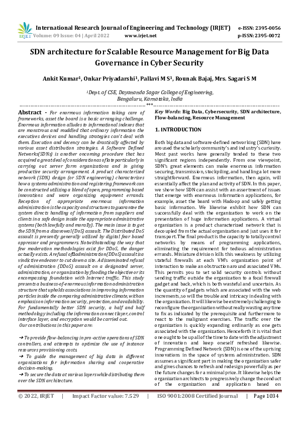 (PDF) SDN architecture for Scalable Resource Management for Big Data ...
