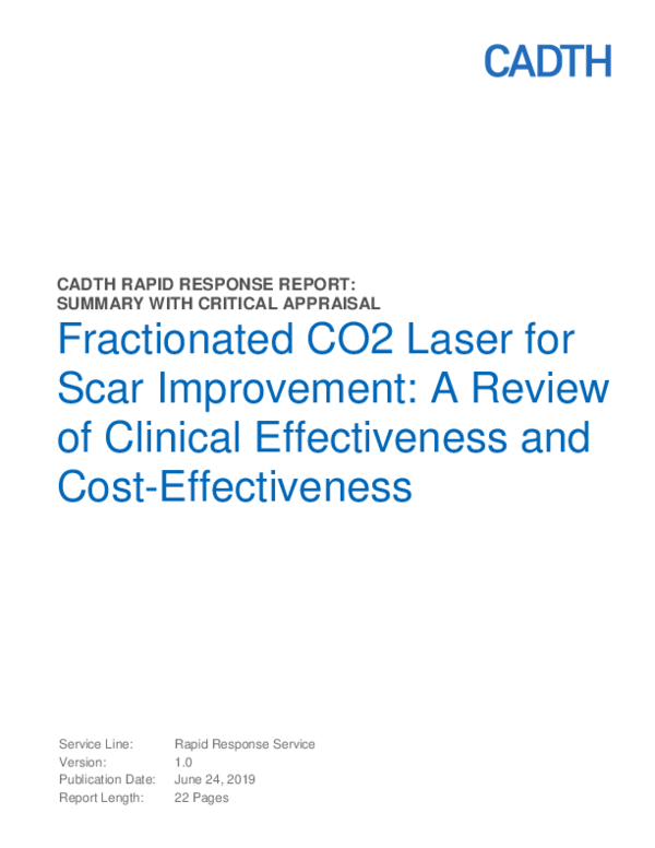 (PDF) CADTH RAPID RESPONSE REPORT: SUMMARY WITH CRITICAL APPRAISAL ...