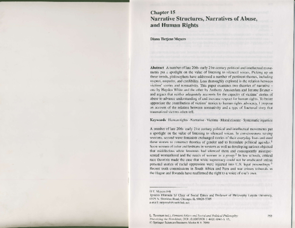 (PDF) Narrative Structures, Narratives of Abuse, and Human Rights