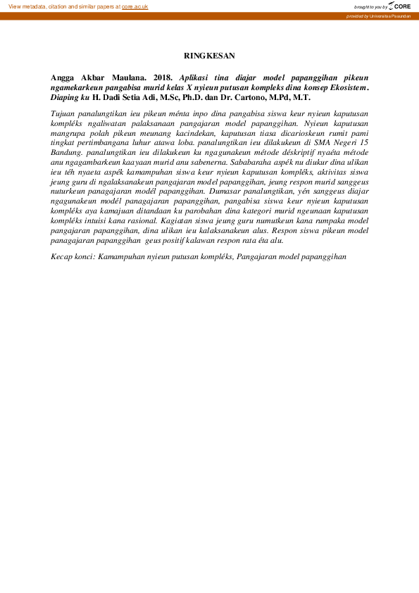 (PDF) Penerapan Model Discovery Learning Untuk Mengembangkan Kemampuan ... (PDF) Penerapan Model Discovery Learning Untuk Mengembangkan Kemampuan ...