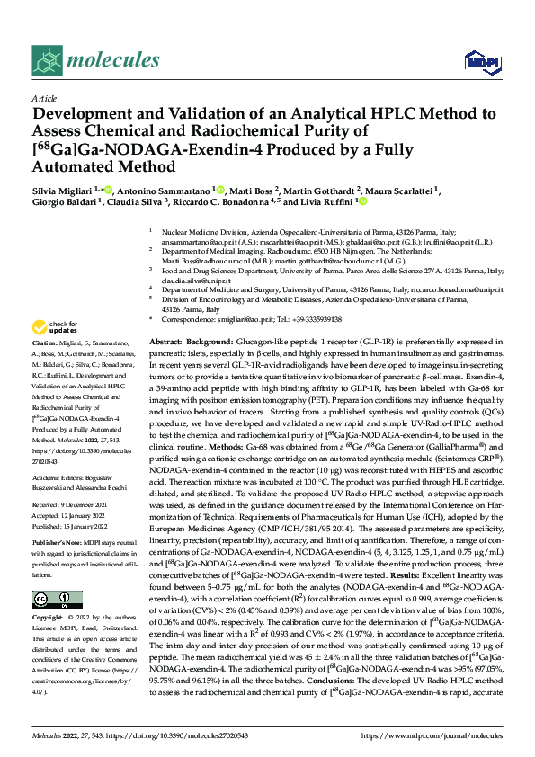 (PDF) Development and Validation of an Analytical HPLC Method to Assess Chemical and ...