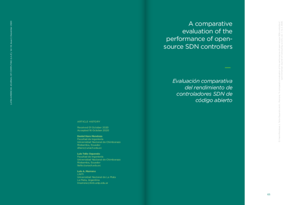 (PDF) A comparative evaluation of the performance of open-source SDN controllers