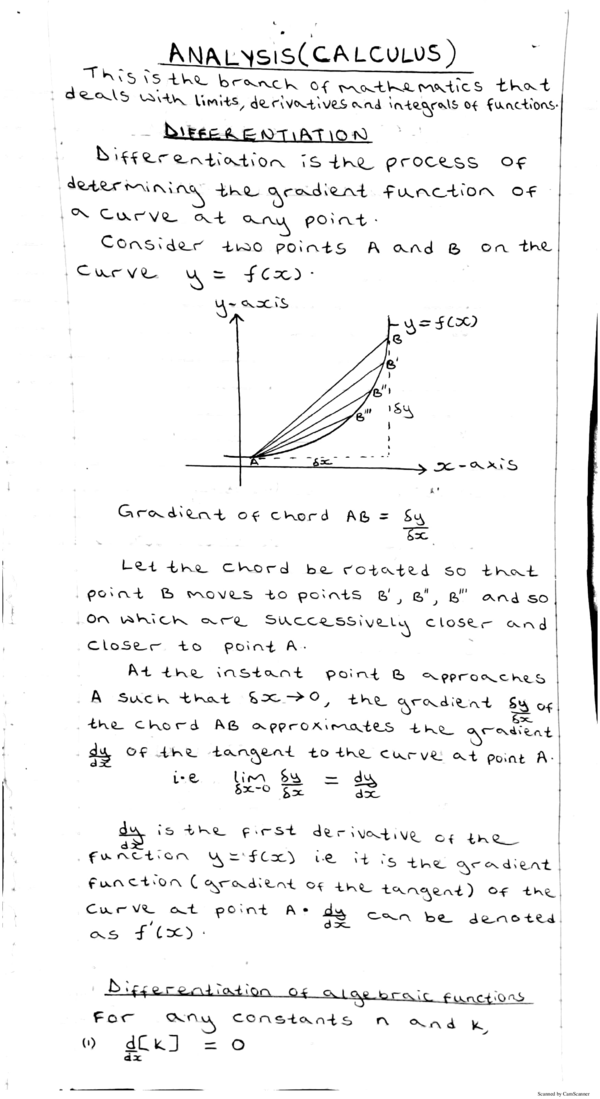 (PDF) UACE Pure Mathematics notes 225- | Eneku Ronald - Academia.edu