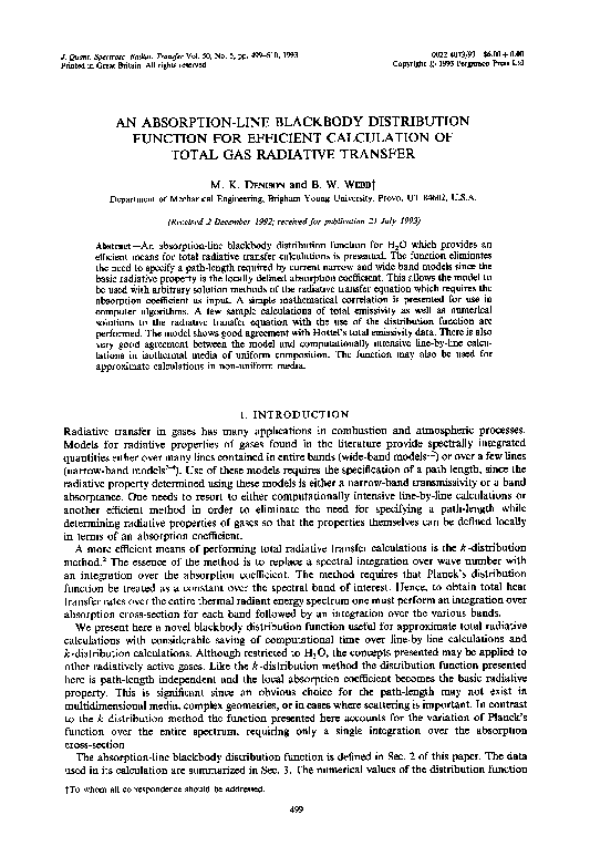 (PDF) An absorption-line blackbody distribution function for efficient ...