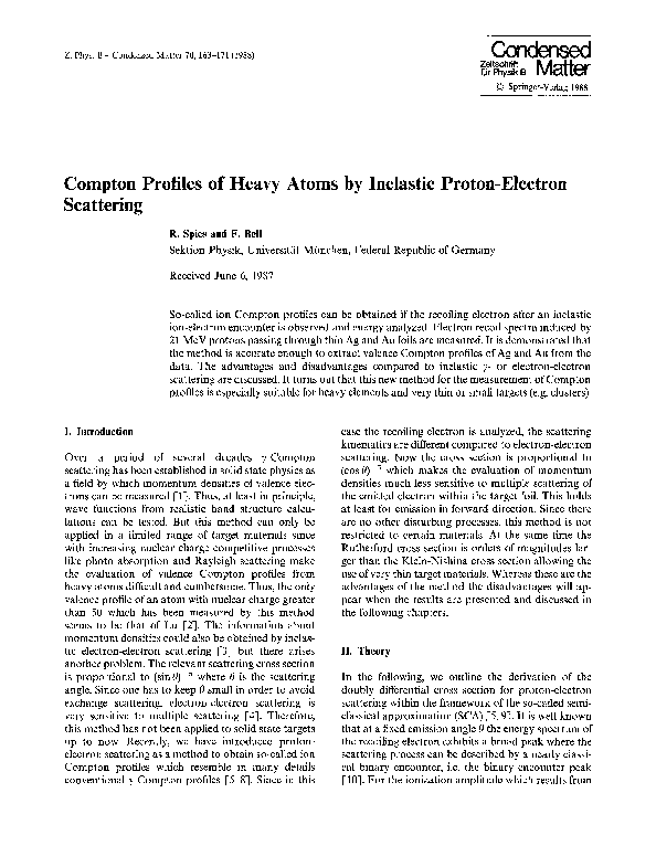 (PDF) Compton profiles of heavy atoms by inelastic proton-electron ...